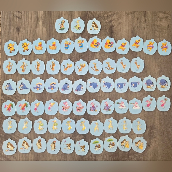 Toys | Vintage Winnie The Pooh Memory Game Honey Pot Token Cards | Poshmark